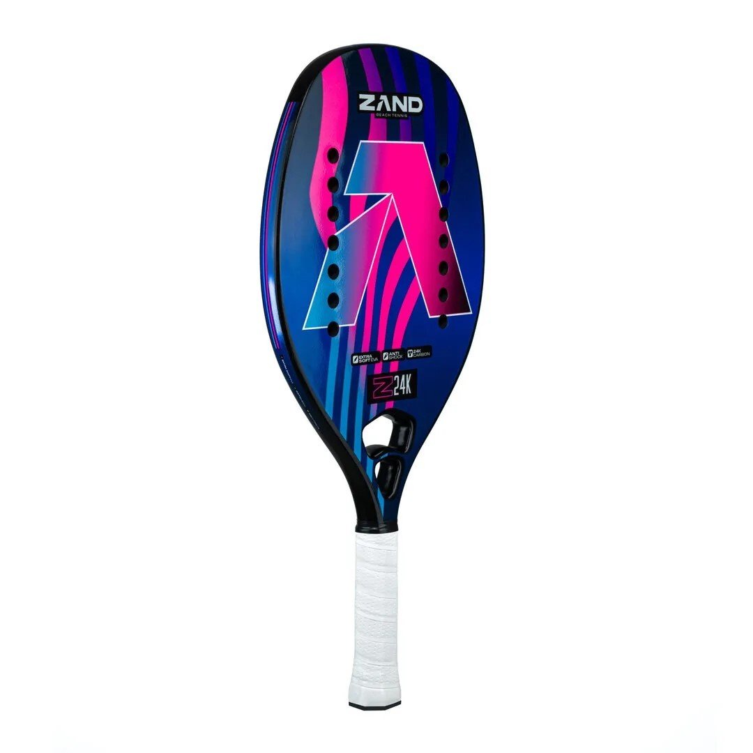Raquete de Beach Tennis Zand Z 24K 2023 - Rosa e Azul