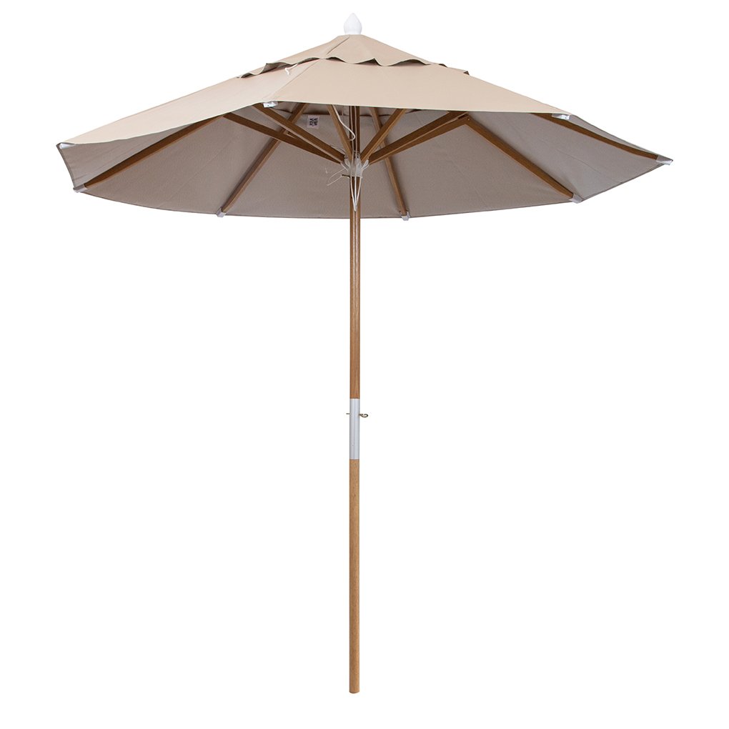 Guarda-Sol Ombrelone de Madeira Maciça 2,40m - Garden Móveis