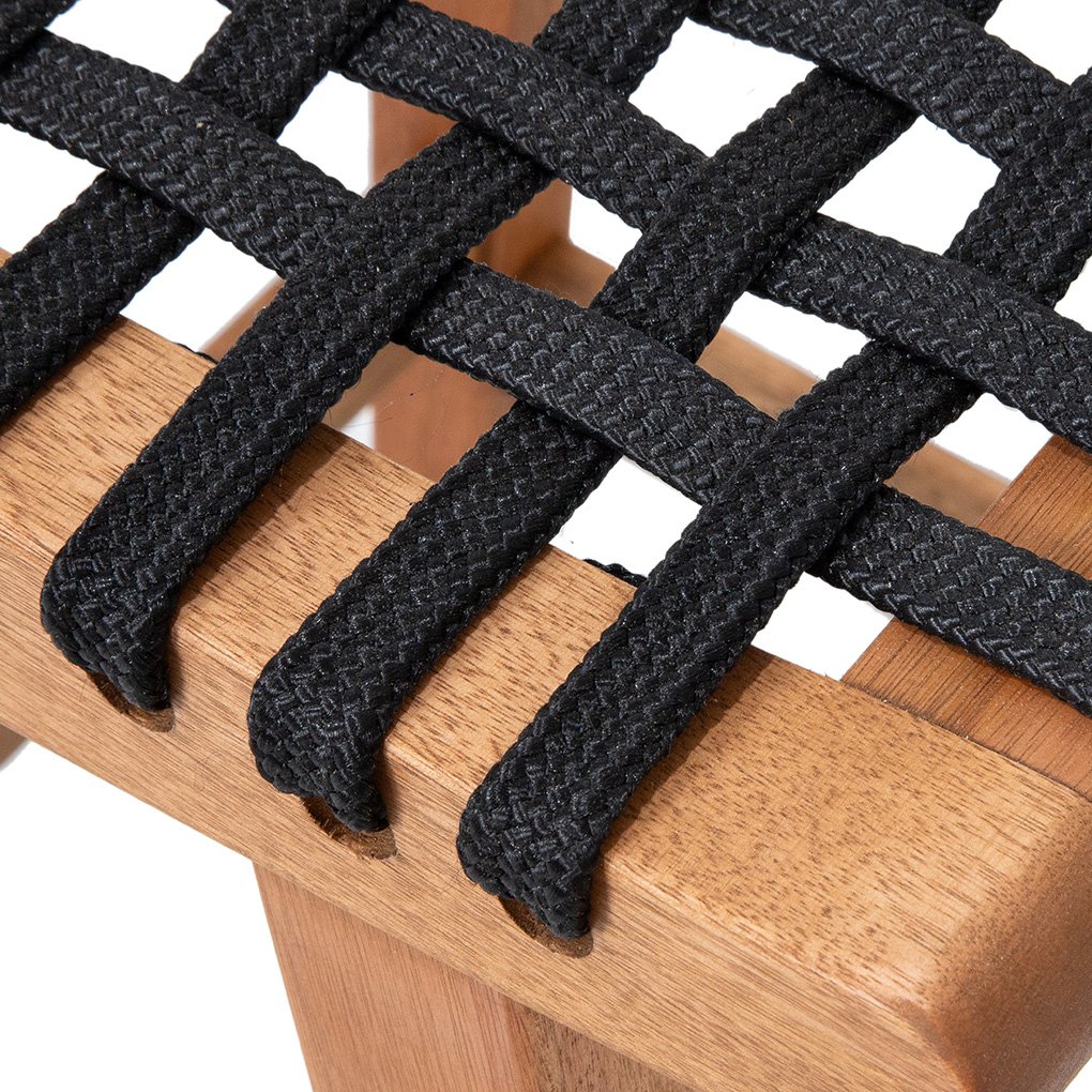 Banco Alto Maré de Madeira Maciça Eucalipto em Acabamento Castanheira ...