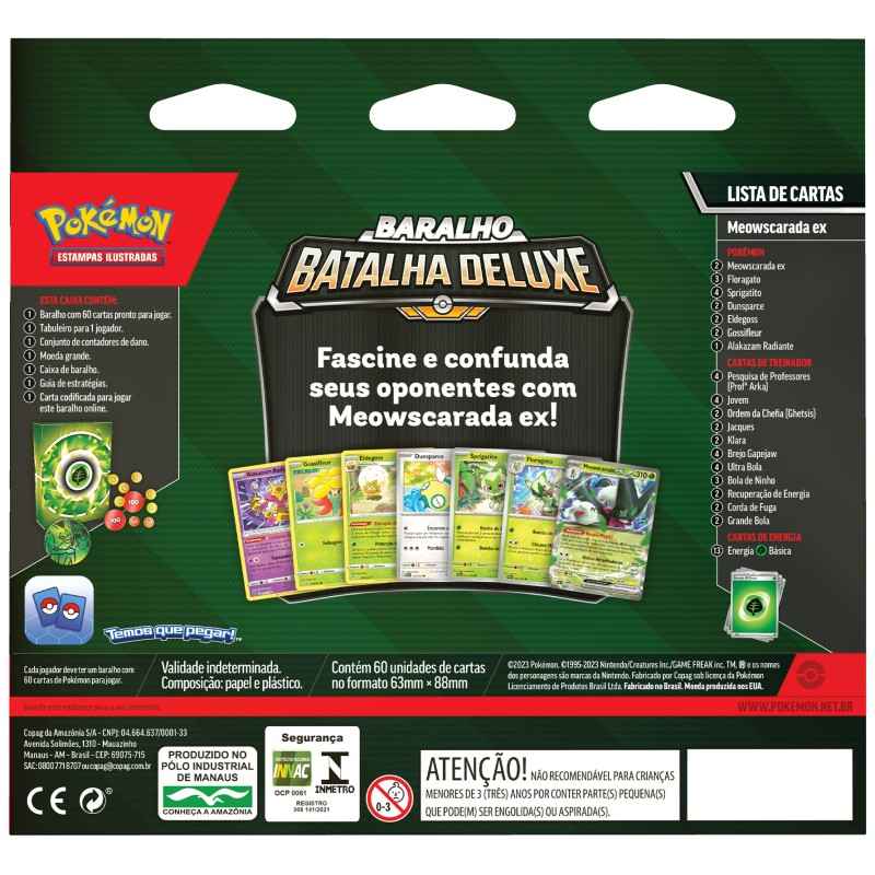 Pokemon TCG: Meowscarada Deluxe Battle Deck - Barao e Fun