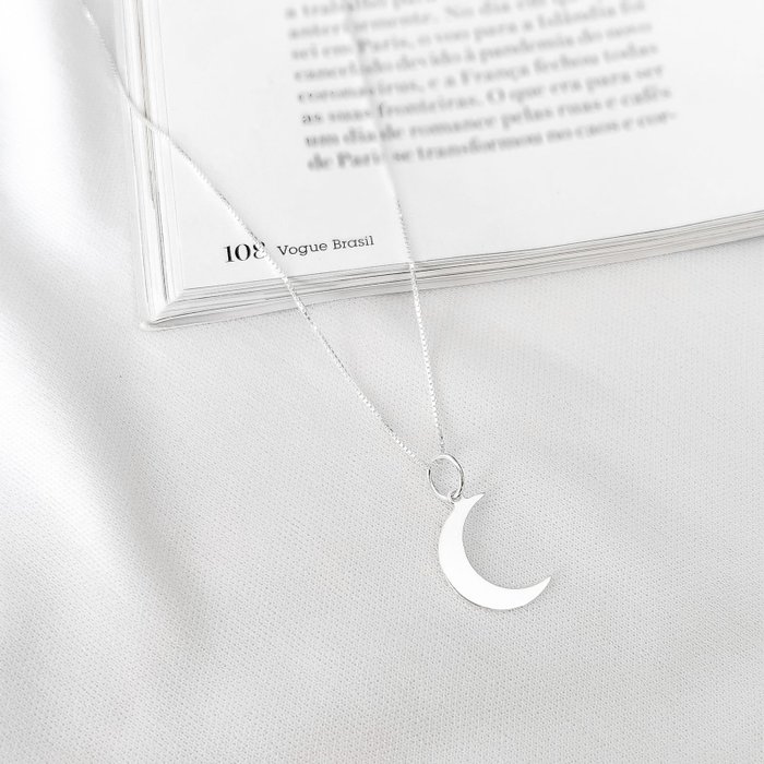 Colar Lua em Prata 925