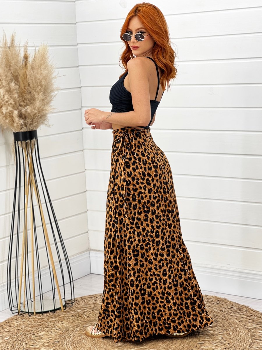 Saia Longa Envelope Animal Print