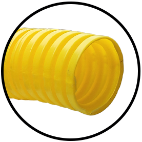 ELETRODUTO CORRUGADO AMARELO CONDUÍTE GARGANTA 3/4 (25MM) 50M PVC ...