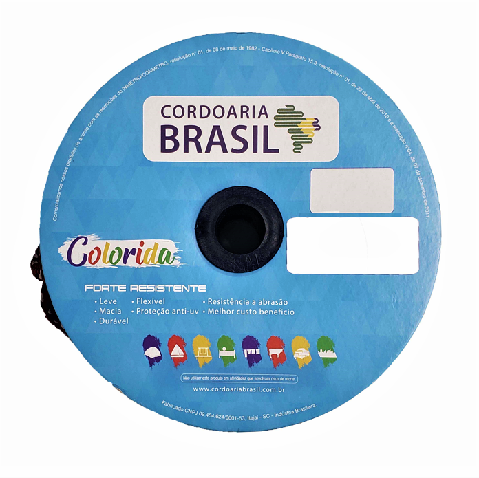 Corda Ecológica 3mm Colorida Com 297m ArtePlas Cordoaria Brasil