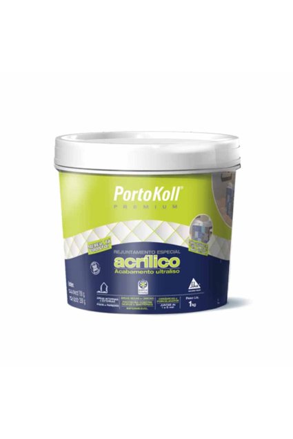 Rejunte Especial Acrílico Cor Pátina Choco de 1kg Porto Koll