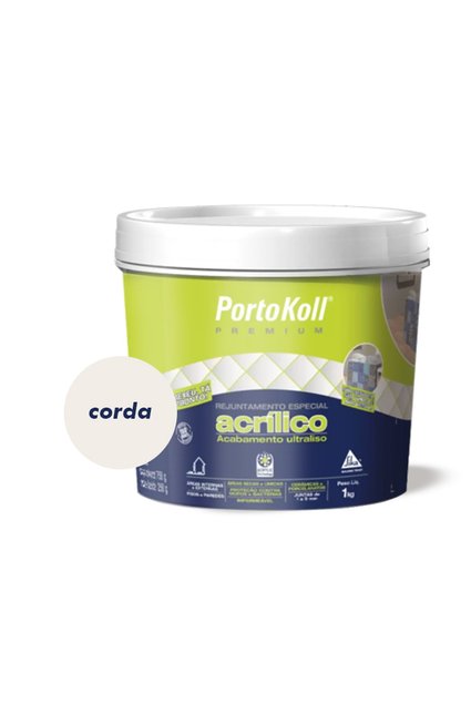Rejunte Especial Acrílico Cor Conhaque de 1kg Porto Koll