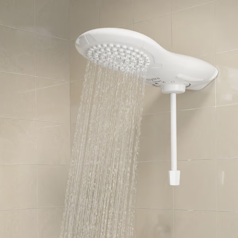 Chuveiro Elétrico Ducha Smart 4T Branca 127V 5500W Hydra!