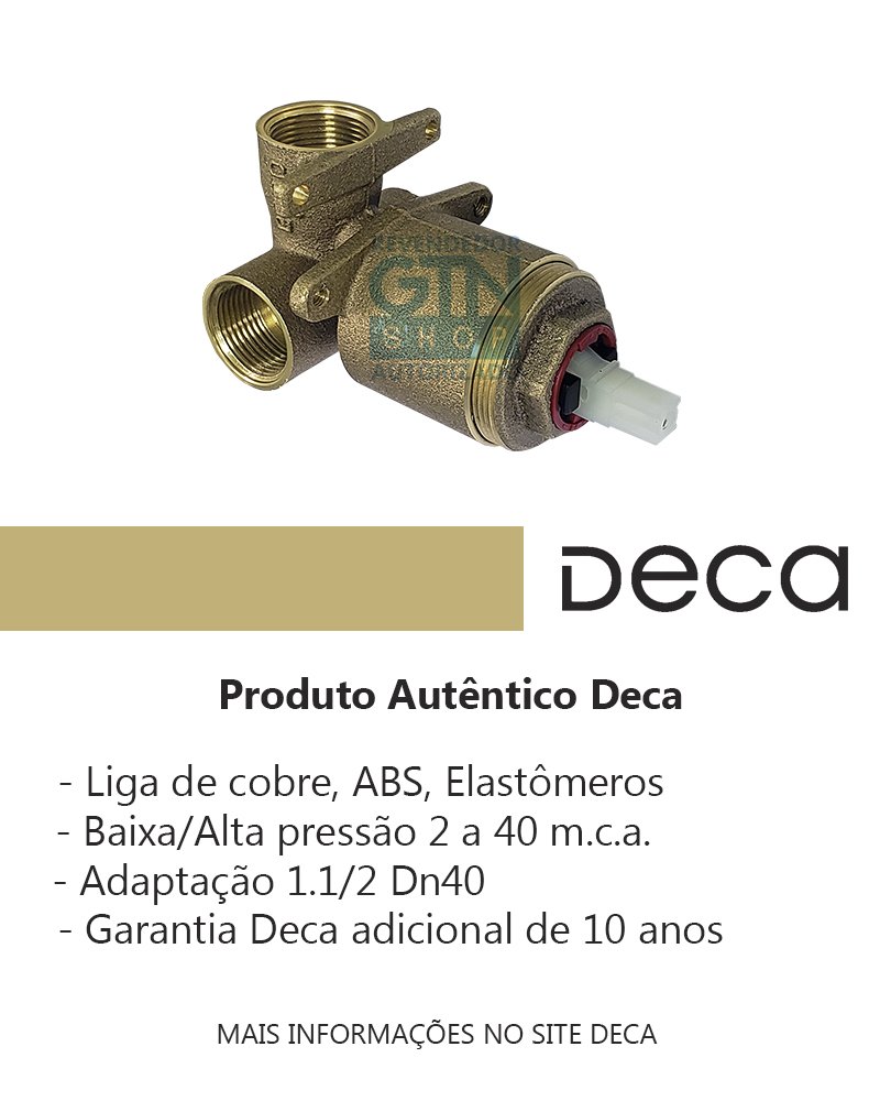Base Monocomando + Acabamento Deca - GTN Shop