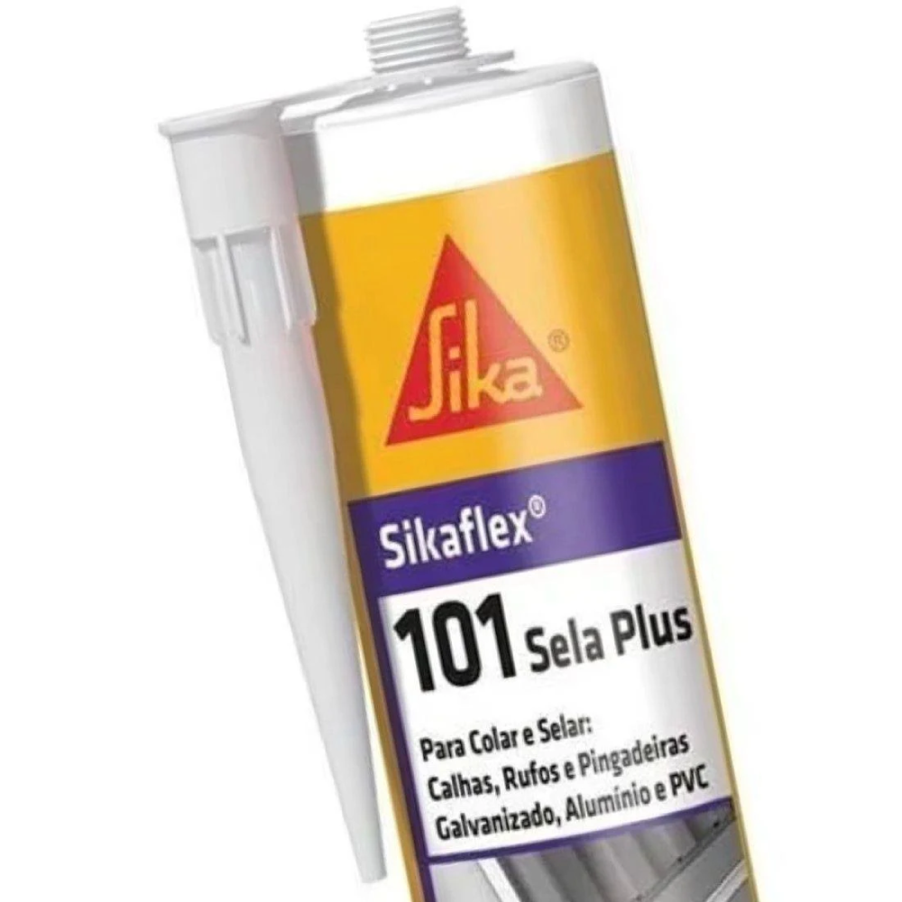 Selante Flexível de Poliuretano Sikaflex-101 Sela Plus Cinza 400G Sika