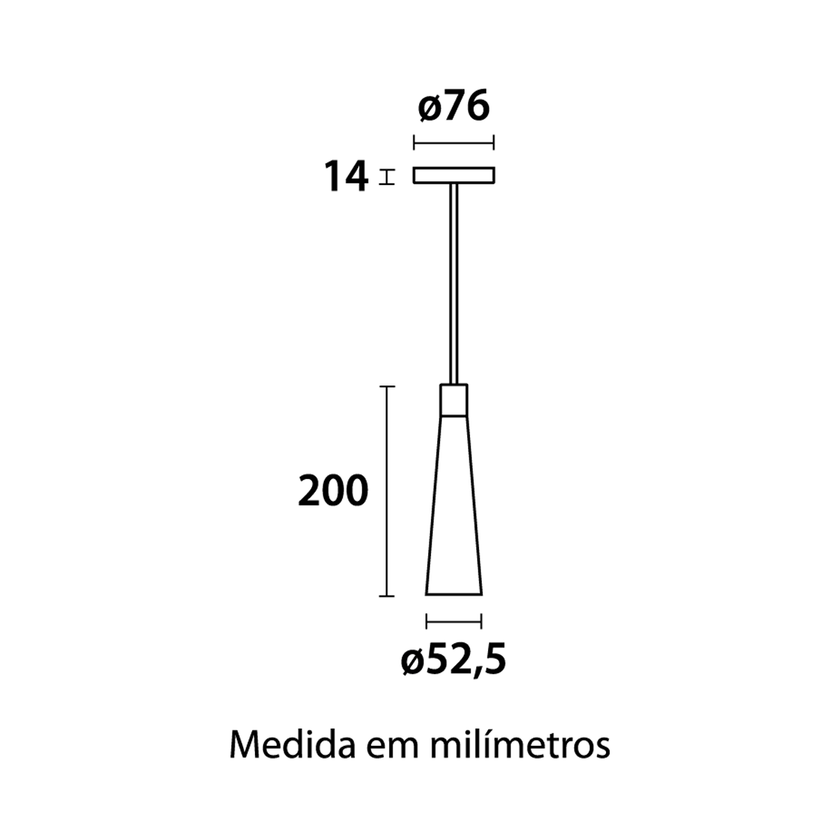Pendente Tube 270mm G9 Bivolt Preto
