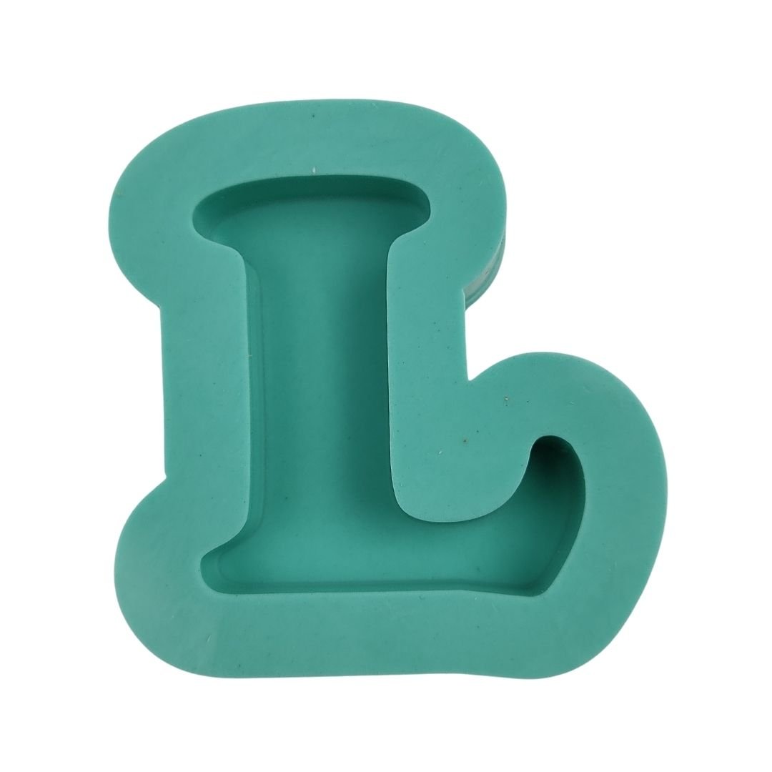 Molde Para Resina Letra L Fonte Cooper