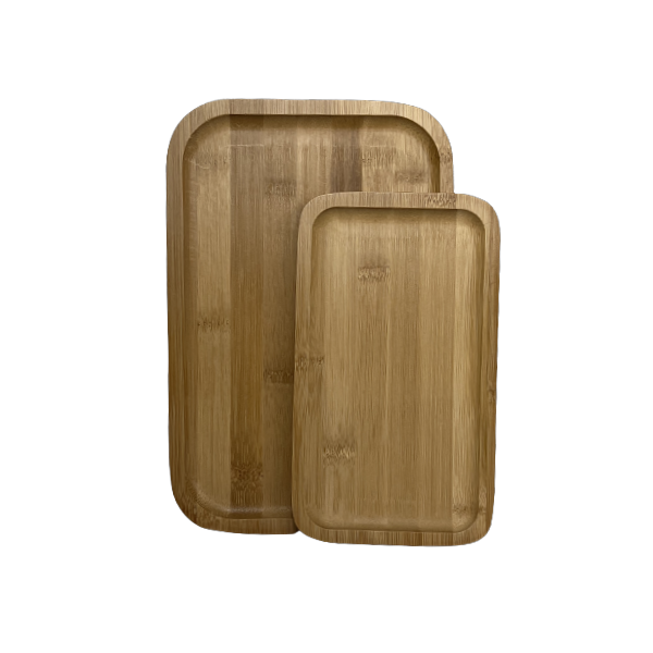 Bandeja De Bambu - Retangular 29,7 x 19,7cm