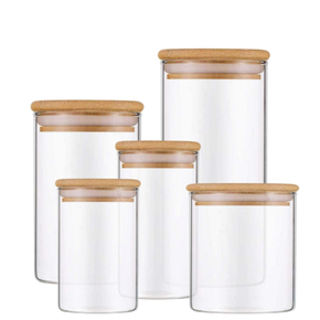 Kit 5 Potes Herméticos - HZOR