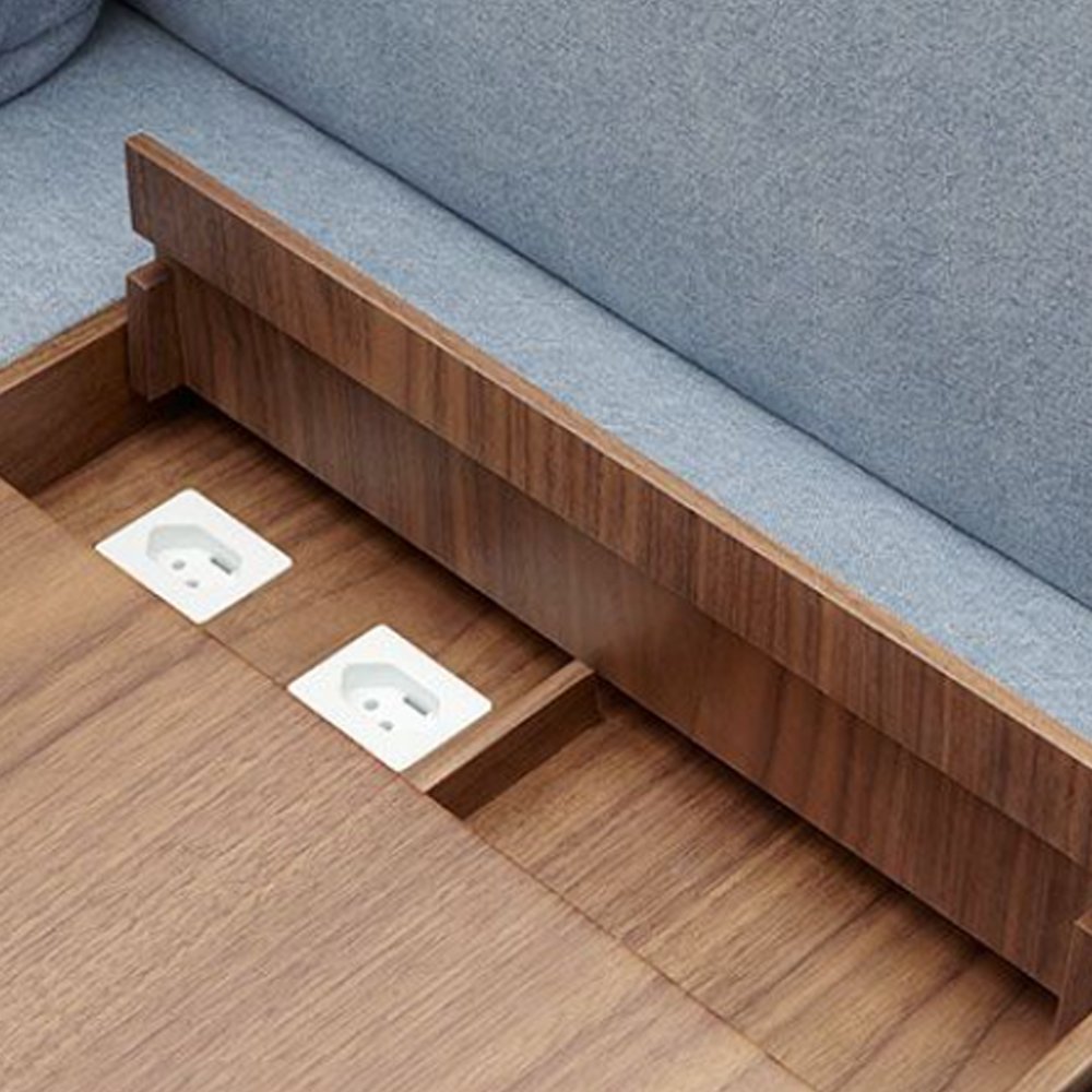 Conjunto Tomada para Móveis 2P+T 20A 250V Branco Sleek MarGirius