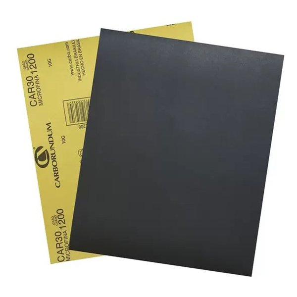 Lixa D’Água CAR30 Grão 1200 Folha 230mm x 280mm Pacote com 50 Folhas ...