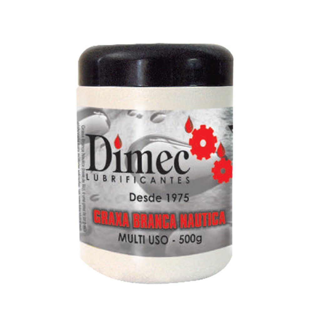 Graxa Náutica Multiuso Branca 500ml Dimec Lubrificantes