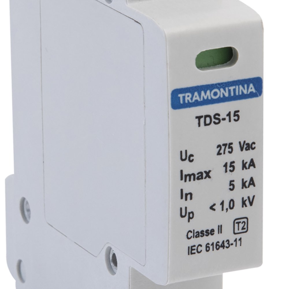 Dispositivo de Proteção Contra Surtos (DPS) 1P 15 kA 275V Classe II ...