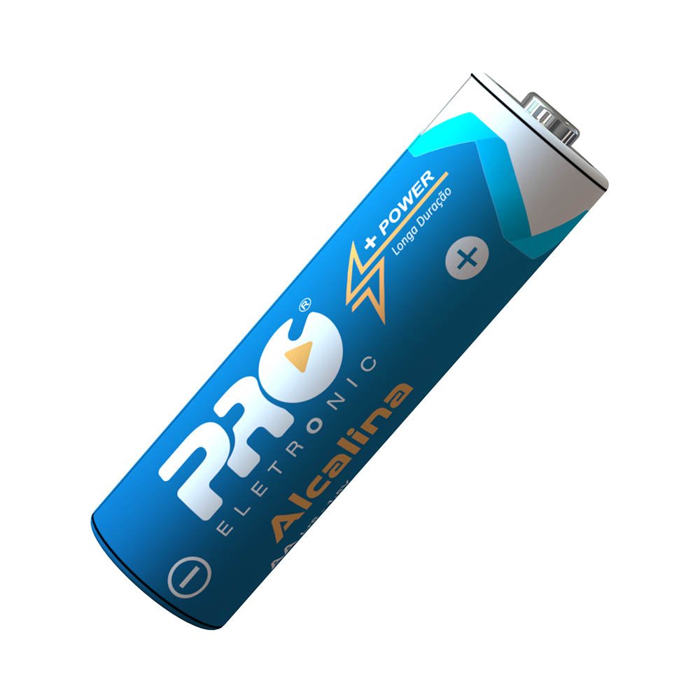 Pilha Alcalina AA LR6 Cartela com 2 Unidades Pro Eletronic