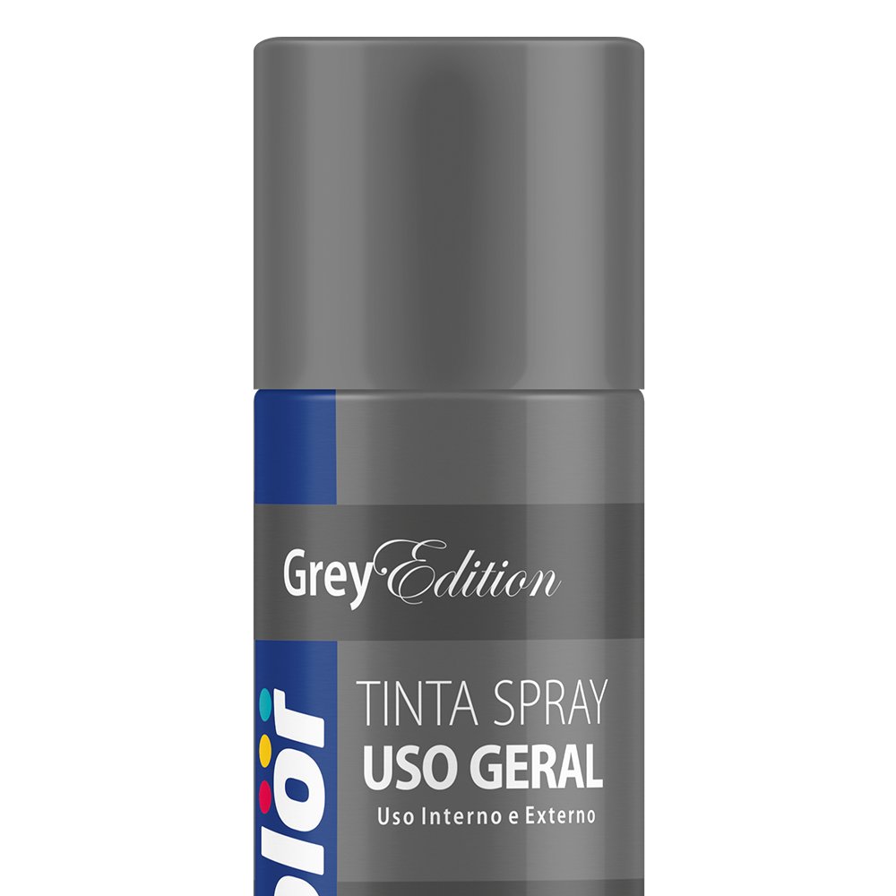 Tinta Spray Uso Geral 400ml/250g Cinza Escuro Chemicolor