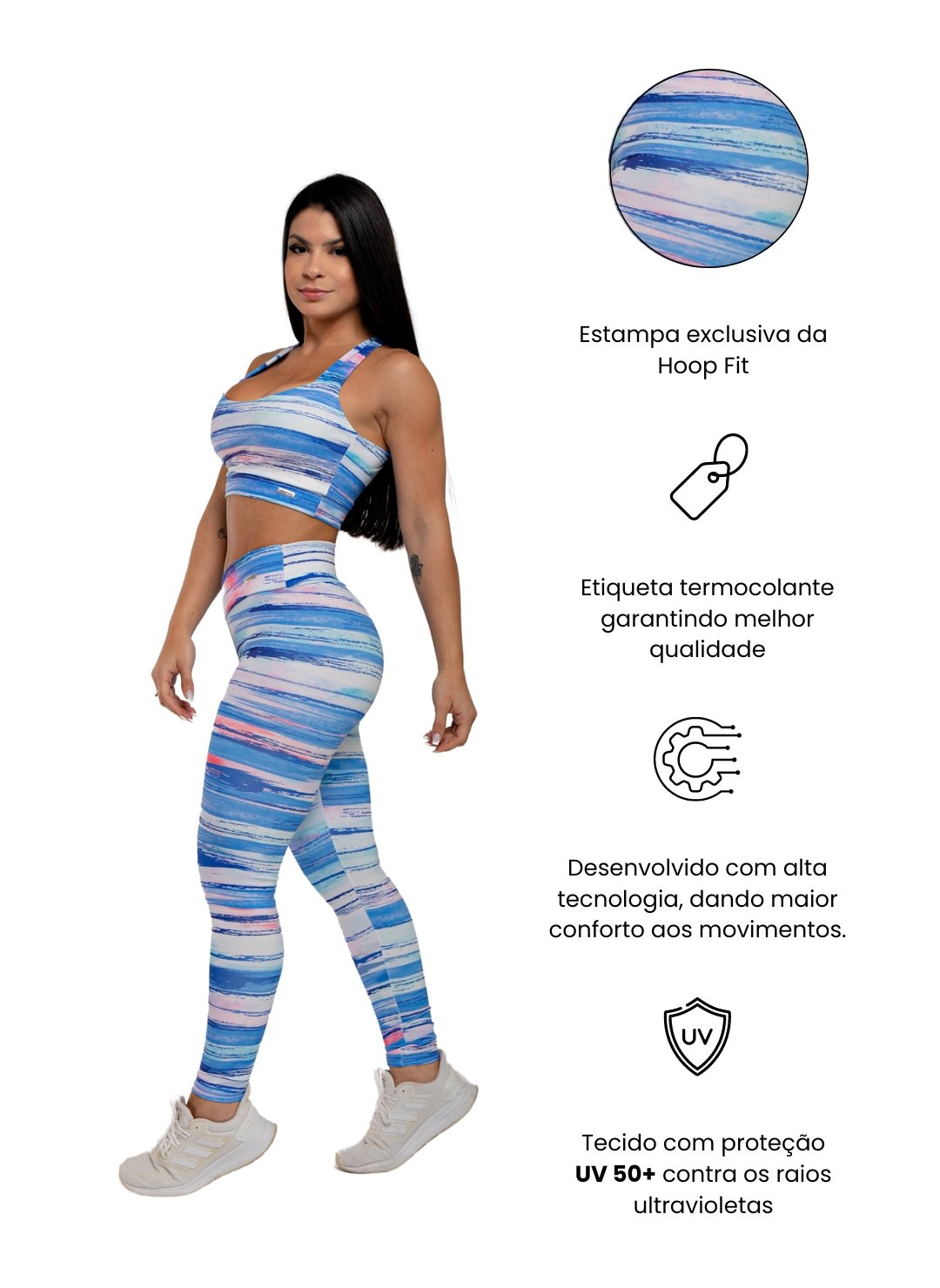 Legging Fanni Azul - Hoop Fit