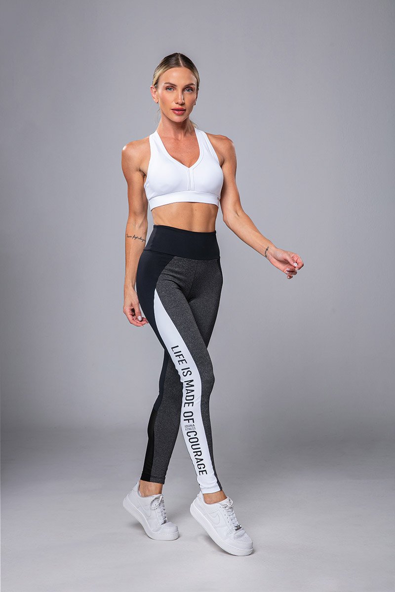 Legging Iduna em Poliamida com Faixa Lateral Estp