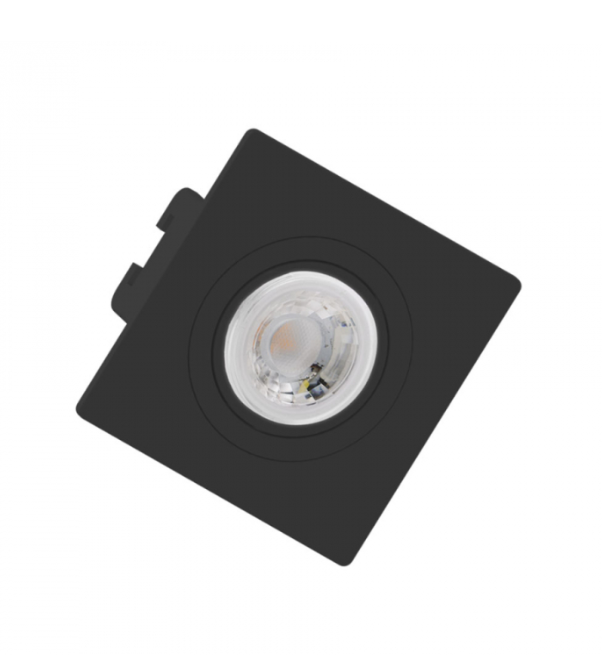 Embutido Mini Dicróica Mr11 Face Plana Preto
