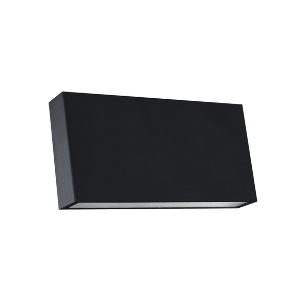 Arandela Mince 200mm Led Abs Bivolt 8w 6.500k - Preto