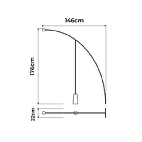 Coluna Pendulo 145x170x22
