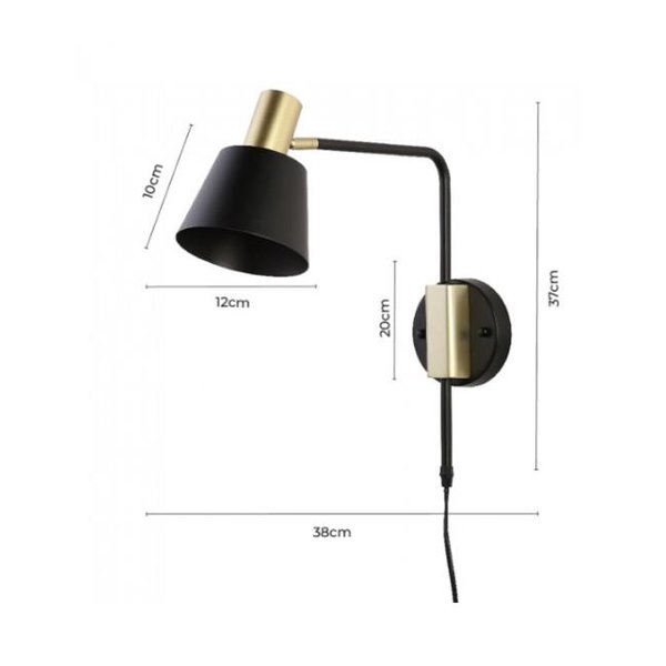 Arandela Retrô Petti 38cm x 37cm 1xE27 Bivolt - Nordecor