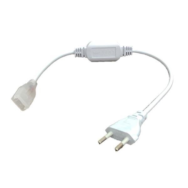 Cabo Forca P/ Fita Led 220V 2,5A 14,5MM - RGLed