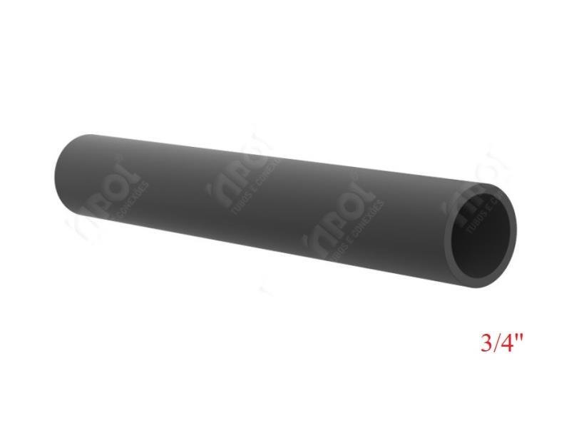 Eletroduto Rigído PVC 3/4" Preto - Inpol