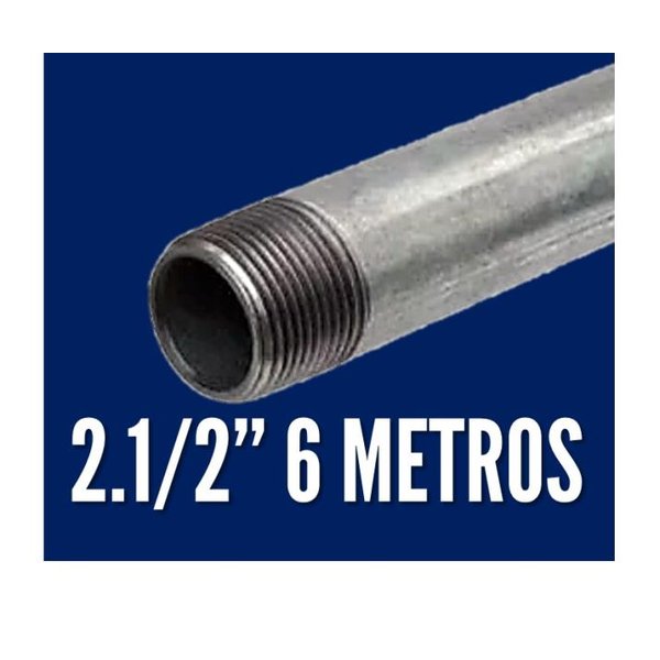 TUBO GALVANIZADO 2.1/2" (76,1MM) 6M. NBR5598