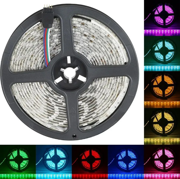 Fita de Led RGB Galaxy 12V 5M IP20 7,2W/m