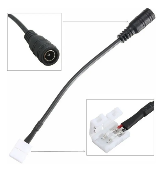 Conector Para Fita de Led 2835 7mm P4