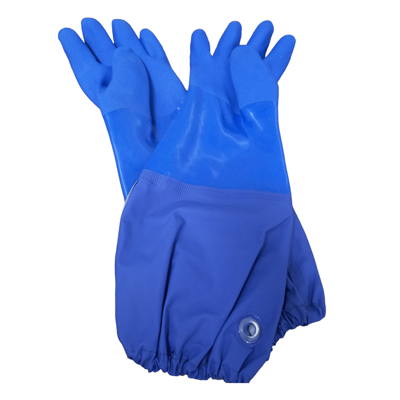 Luva De Pvc Azul 46cm - Super Safety