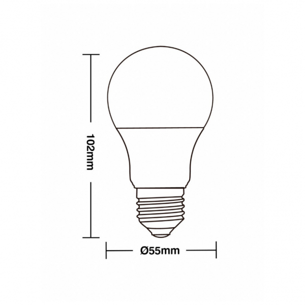 Lâmpada Led Taschibra TKL 30 4,9W E27 Bivolt - 6500K Luz Branca