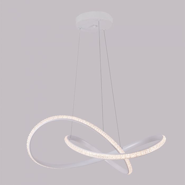 Lustre Pendente Nordecor Labra 2338 Cristal Led Branco | Sofisticação e ...