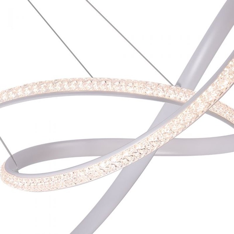 Lustre Pendente Nordecor Labra 2338 Cristal Led Branco | Sofisticação e ...