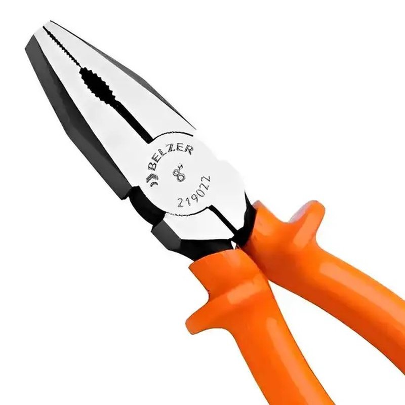 Alicate Universal Belzer Eletricista Isolamento Cabo Laranja 8 Polegadas