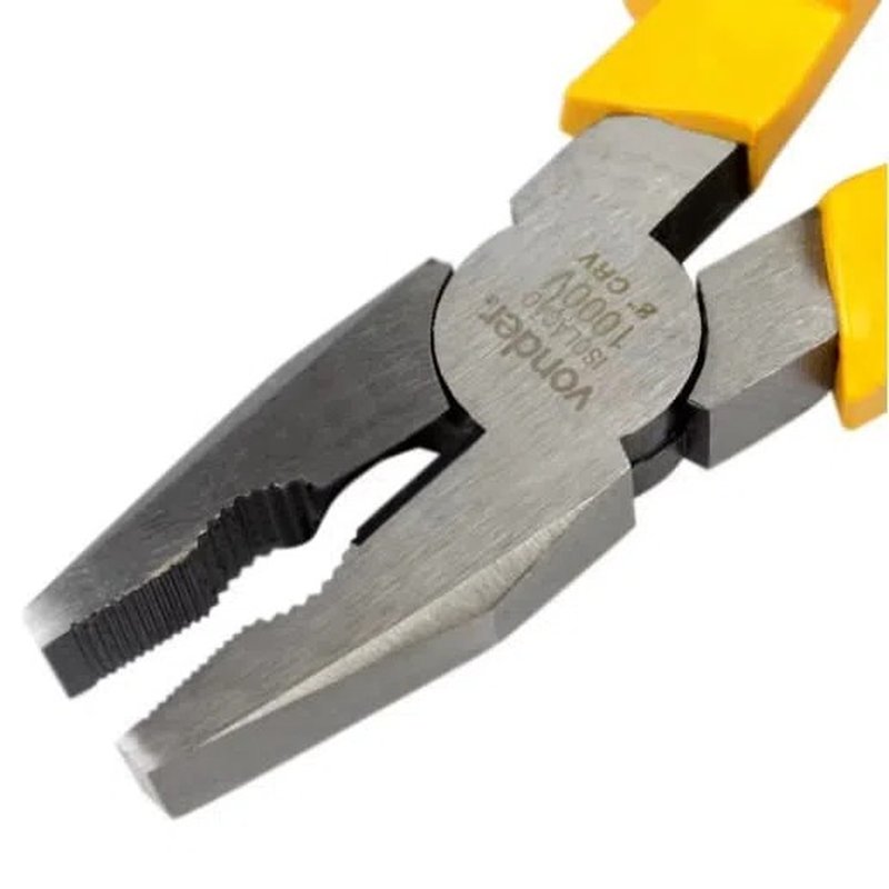 Alicate Universal Vonder Eletricista Isolamento 1000V Cabo Amarelo 8 Polegadas
