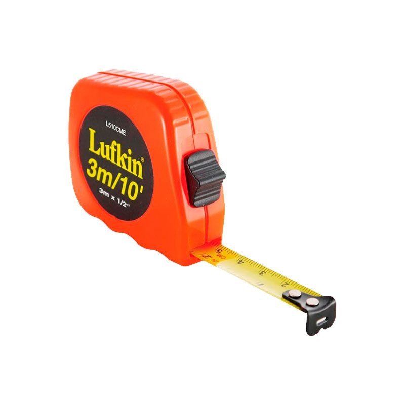 Trena Lufkin 3 Metros Econômica com Trava - Medição Precisa e Confiável