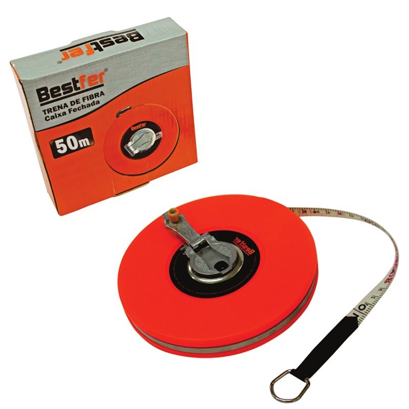 Trena de Fibra de Vidro Fechada 30m Bestfer | Precisão e Durabilidade
