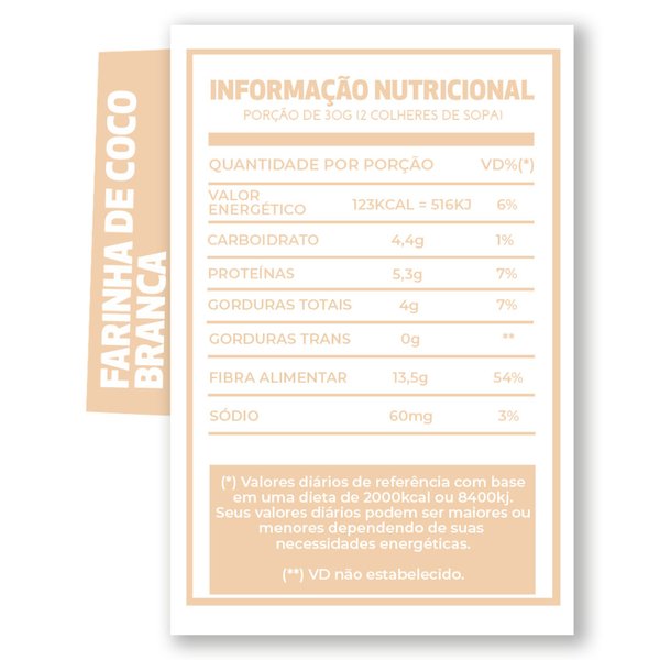Farinha de Coco Branca 200gr - Inova Nuts