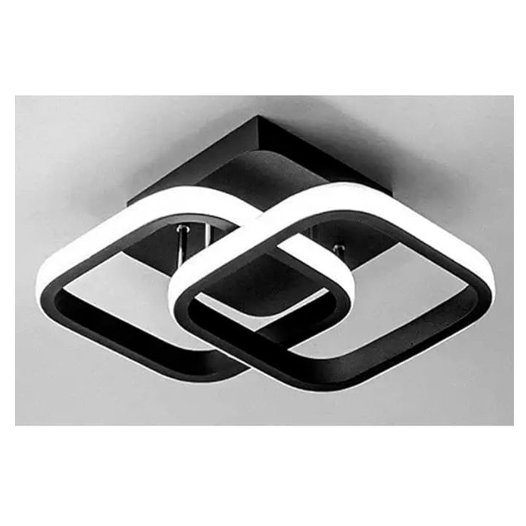 Luminária 2 Anéis Quadrado - Iluminação Moderna e Eficiente | Instacled