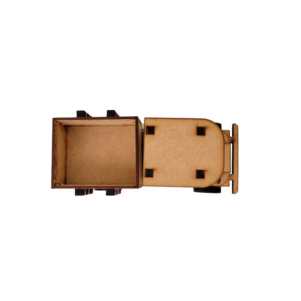 Miniatura caminhão 3d corte a laser em MDF
