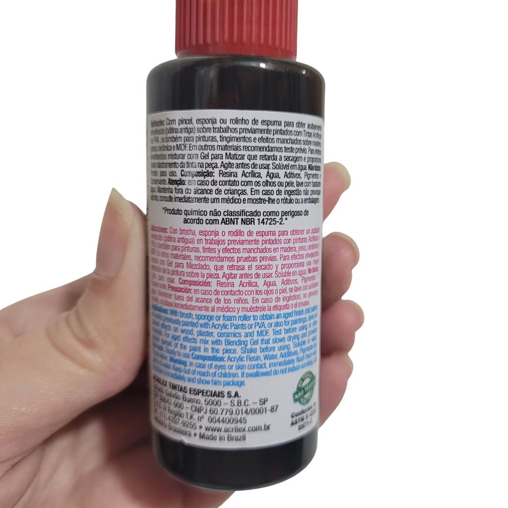 Betume Colors cor MAHOGANY (958) 60ml- Acrilex