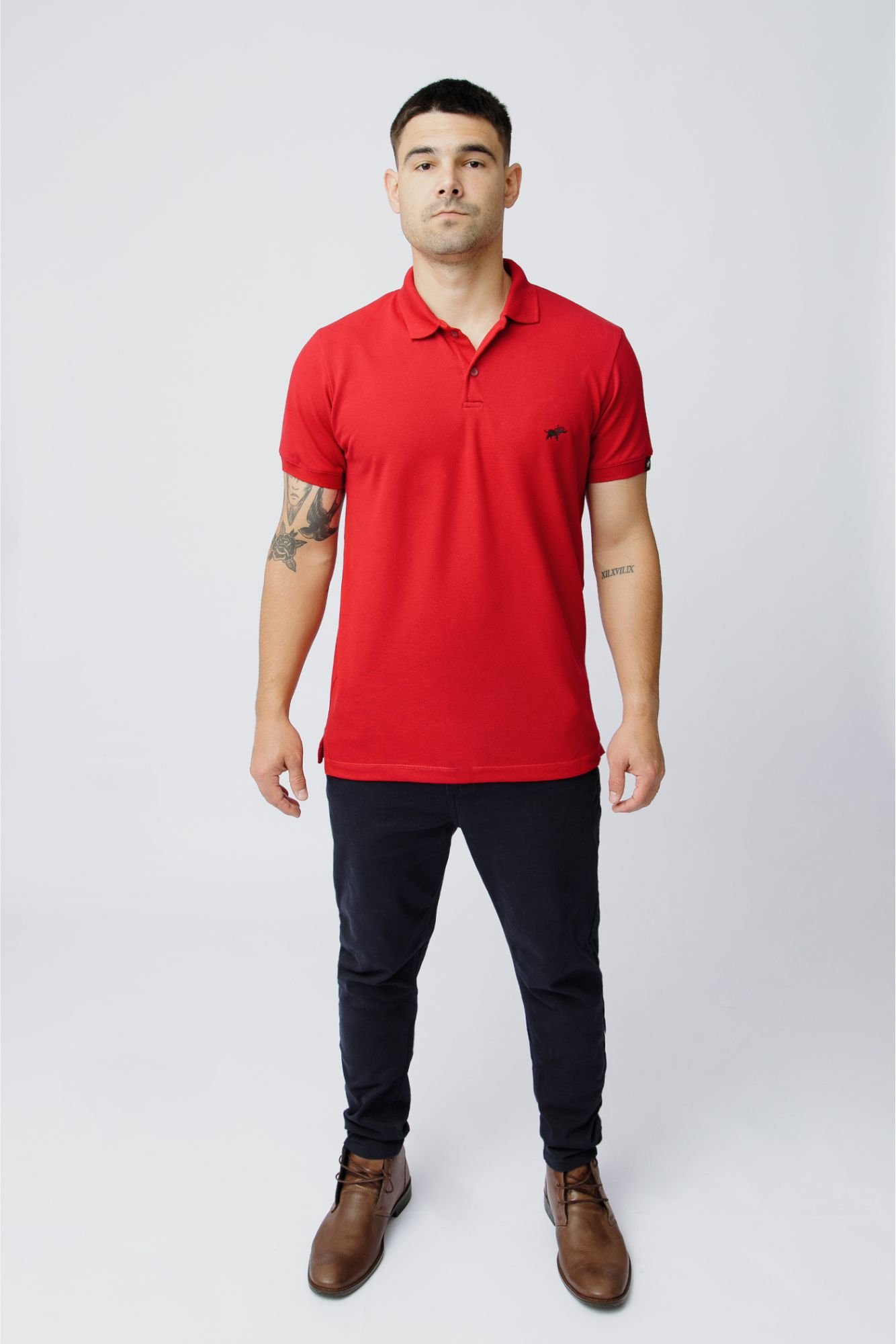 Polo Básica Piquet Com Elastano Bordado Elefantinho