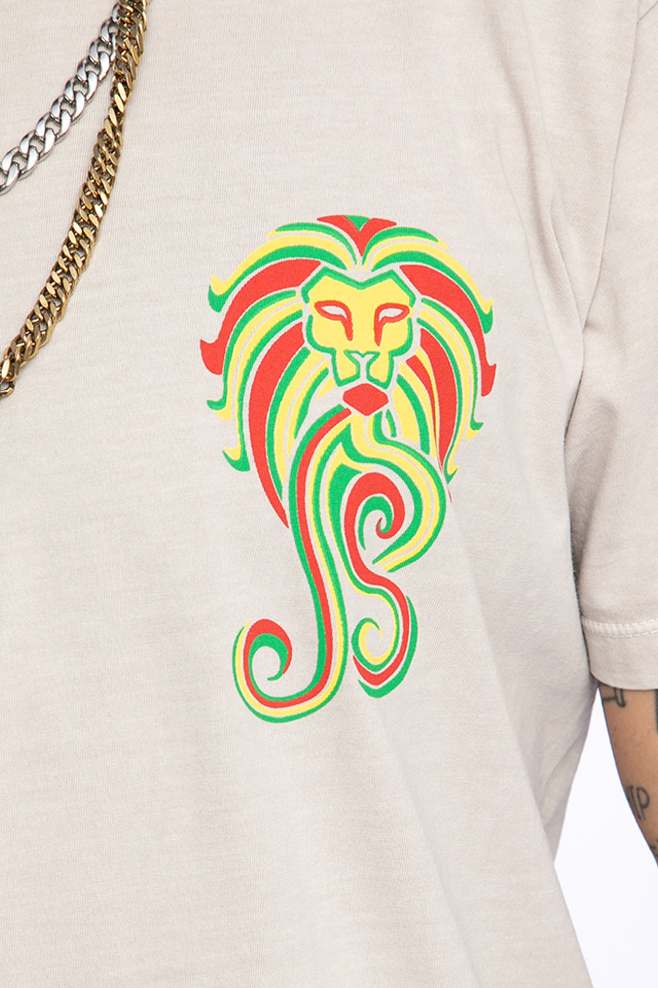 Camiseta Estampa Stone Rasta Leão JS