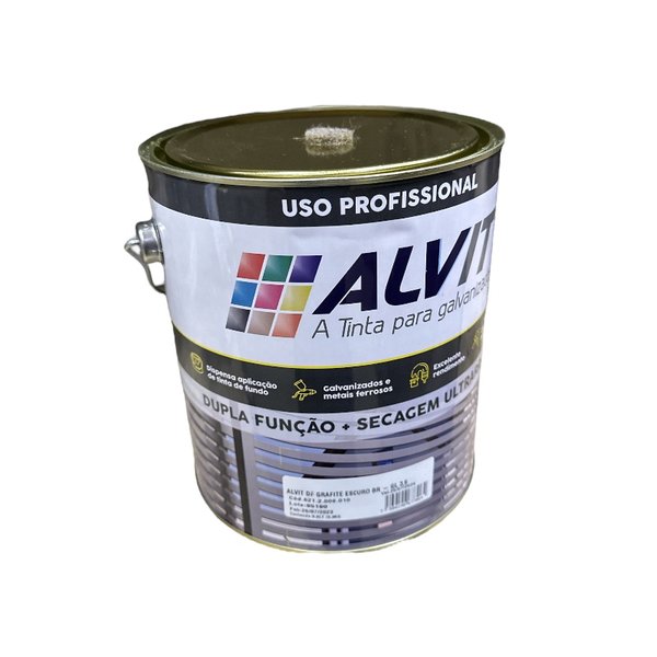 Alvit Dupla Função 3,6 LTS - ALV Grafite Claro Fosco