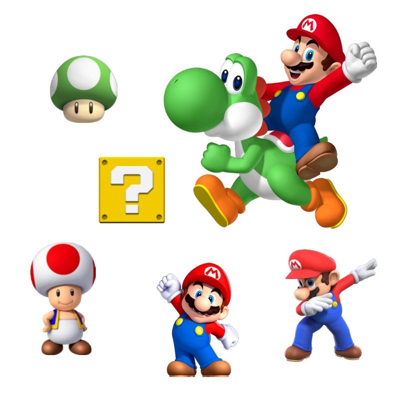 Kit Displays Super Mario